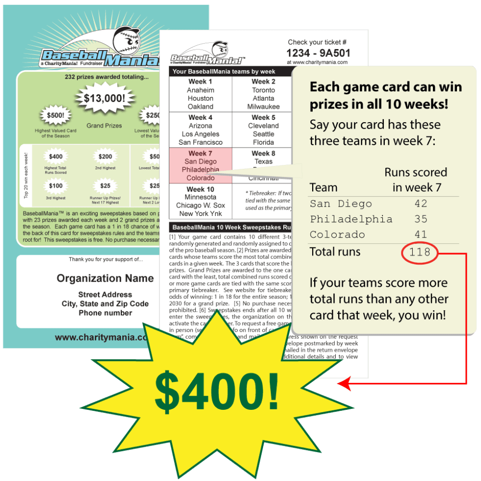 BaseballMania 10 Week Edition | CharityMania Fundraisers